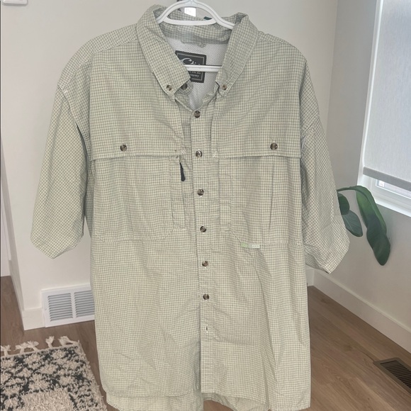 Drake | Shirts | Drake Green Checkered Mens Shirt | Poshmark
